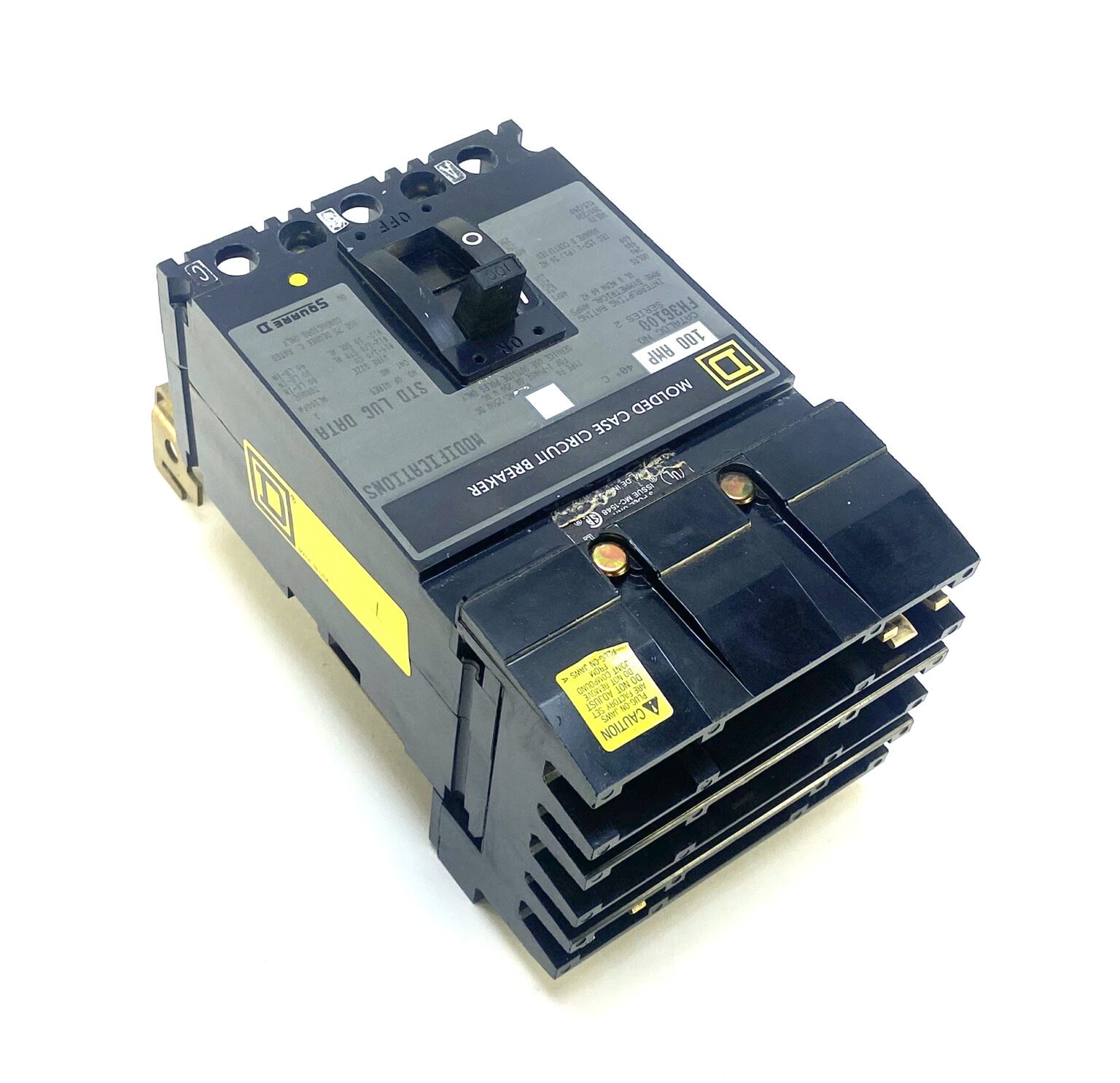 Square D FH36100 3 Pole 100A 600Vac I-Line Circuit Breaker (CHIP)
