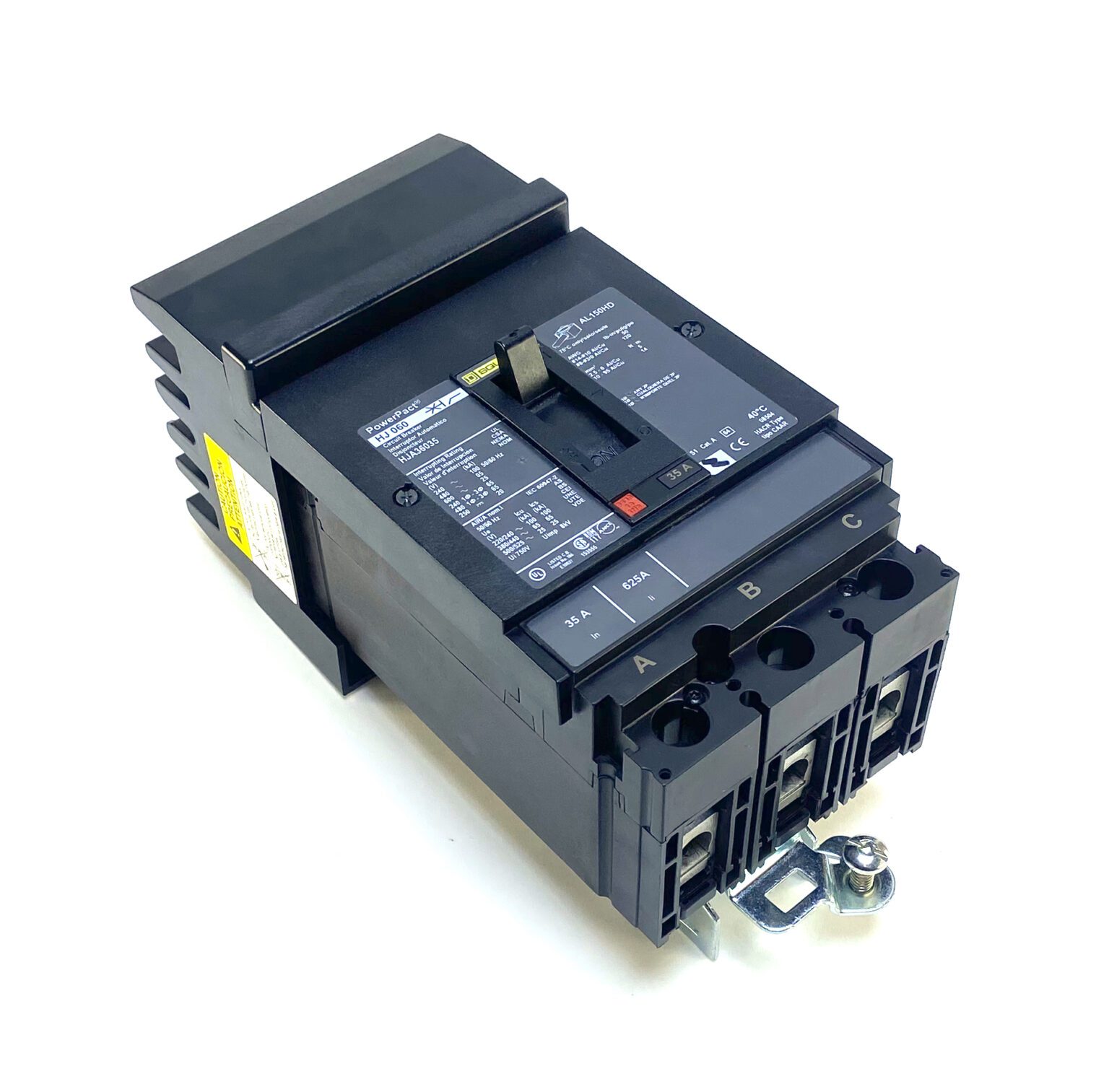 Square D HJA36035 3 Pole 35 Amp 600 Vac I-Line Circuit Breaker