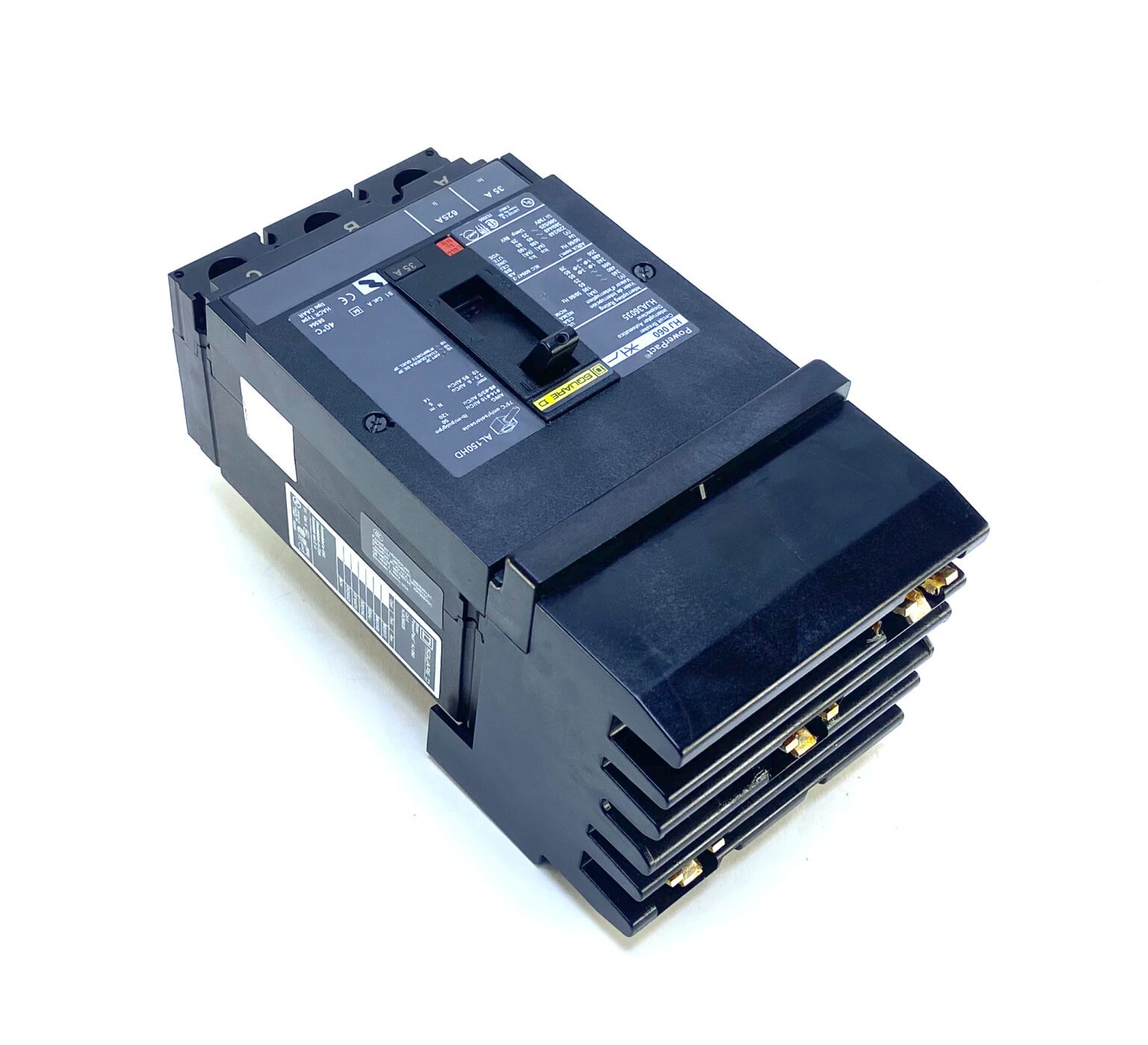 Square D HJA36035 3 Pole 35 Amp 600 Vac I-Line Circuit Breaker