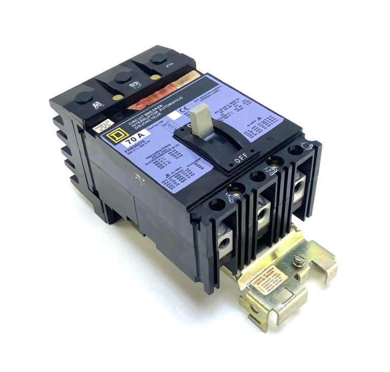 Square D FHB36070 3 Pole 70 Amp 600 Vac I-Line Circuit Breaker