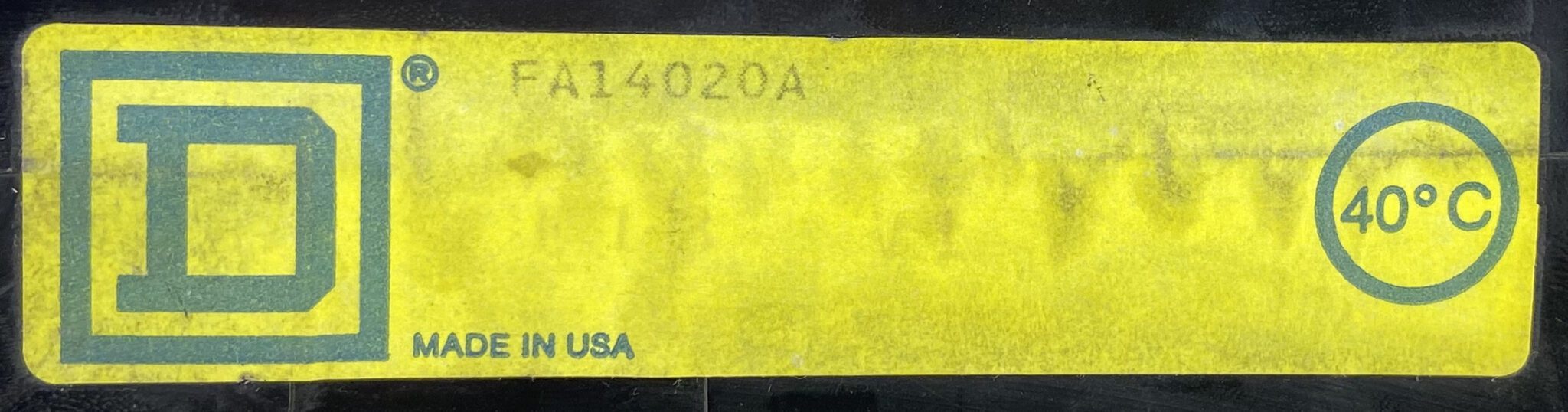 SquareD FA14020 1P 20A 277V Breaker (Lot of 31 - A,B,C, Phases)
