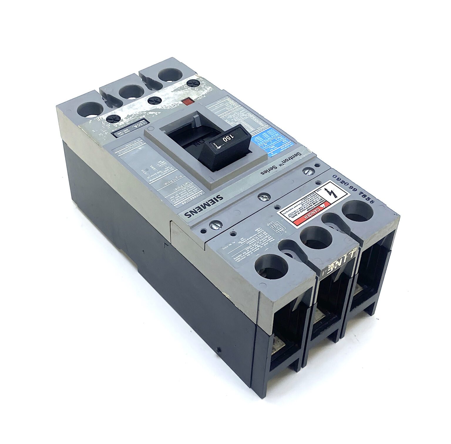 Siemens FD63F250 3 Pole 250 Amp 600 Vac Circuit Breaker