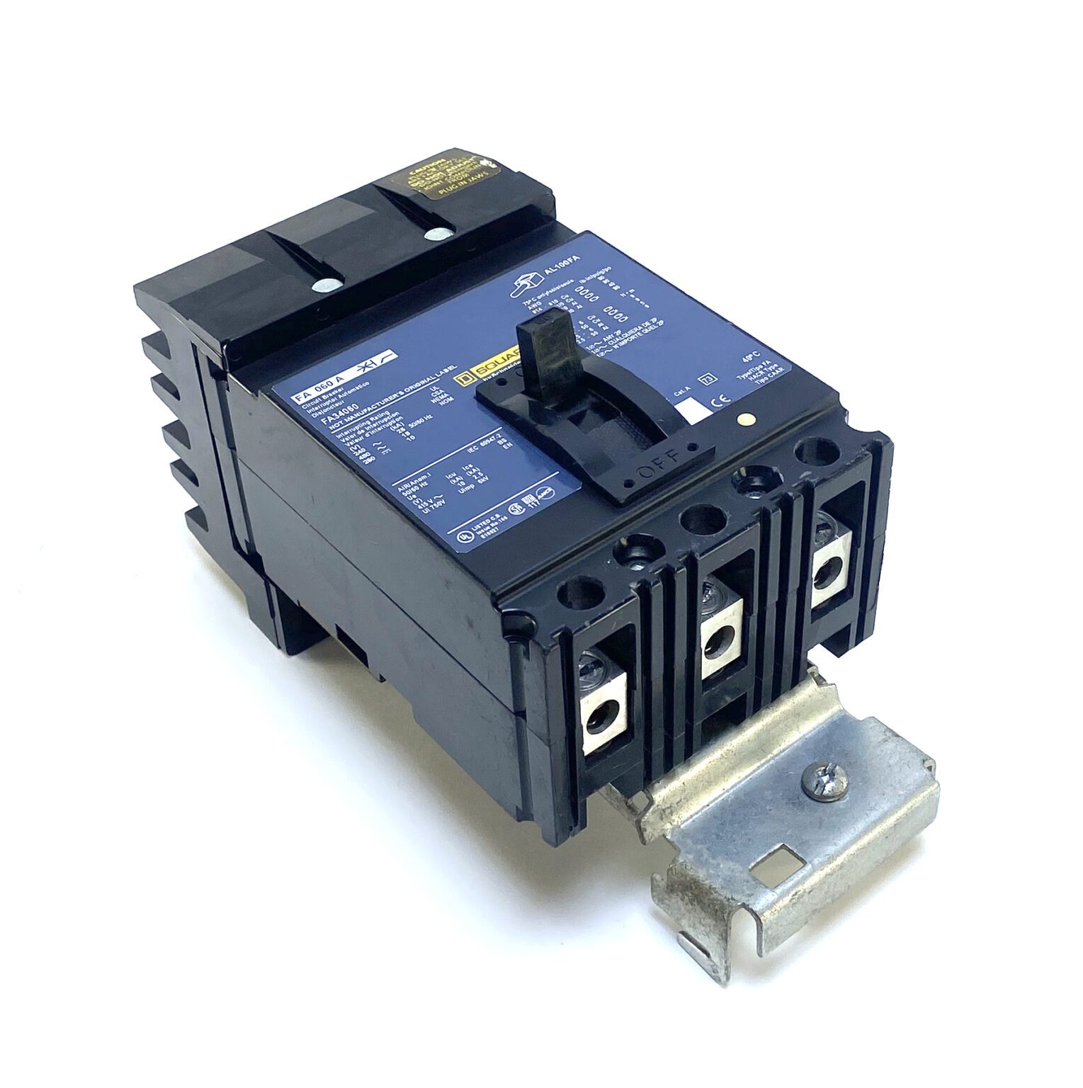 Square D FA34060 3Pole 60Amp 480Vac I-Line Circuit Breaker (CHIP)