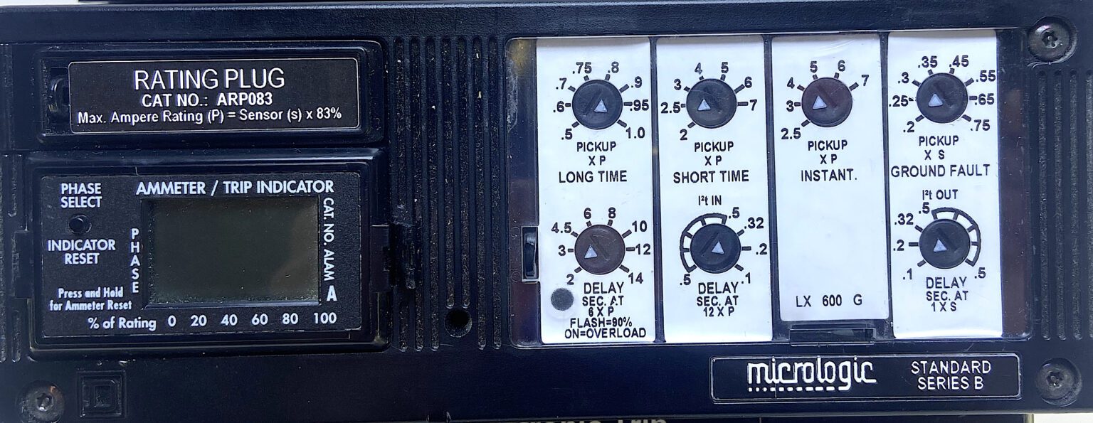 Square D LX36600G 3 Pole 600 Amp 600 Vac Breaker w/ LSIG Trip