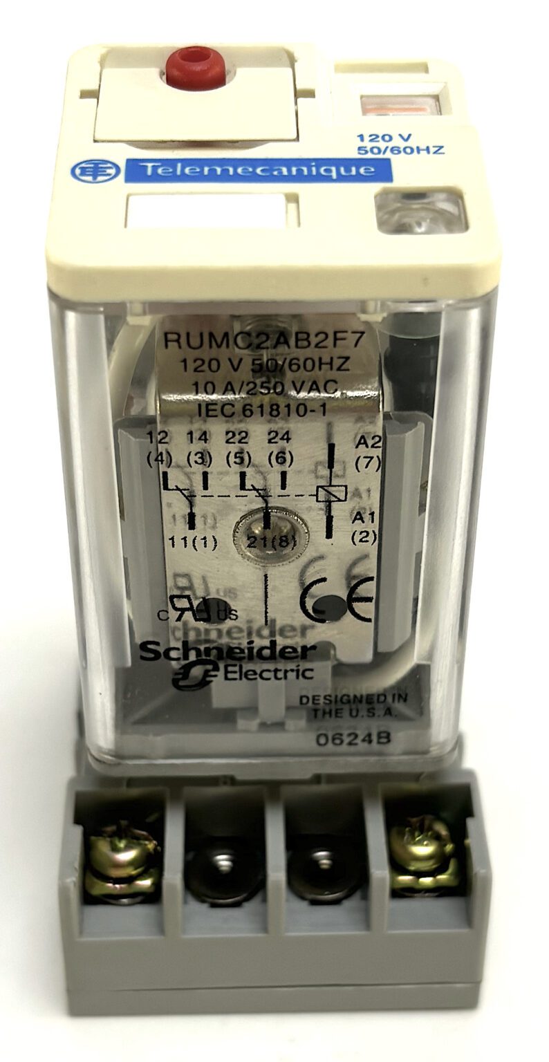 Square D 8501NR51 10 Amp 600 Vac Base with Relay