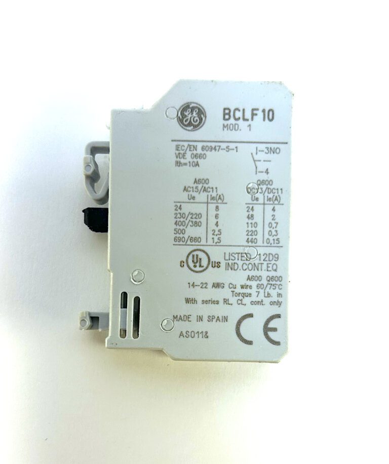 General Electric BCLF01 Auxiliary Contact 10 Amp | Electrical Power and ...