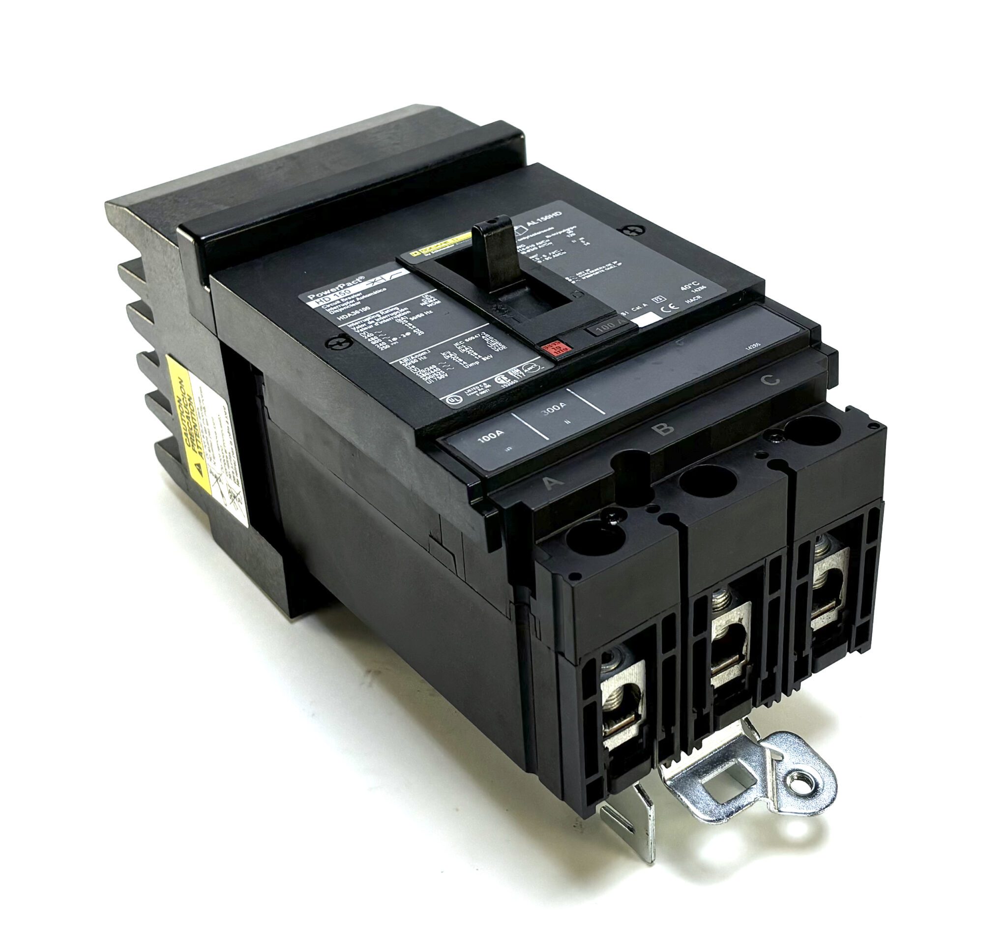 Square D HDA36100 3Pole 150Amp 600Vac PowerPact Circuit Breaker