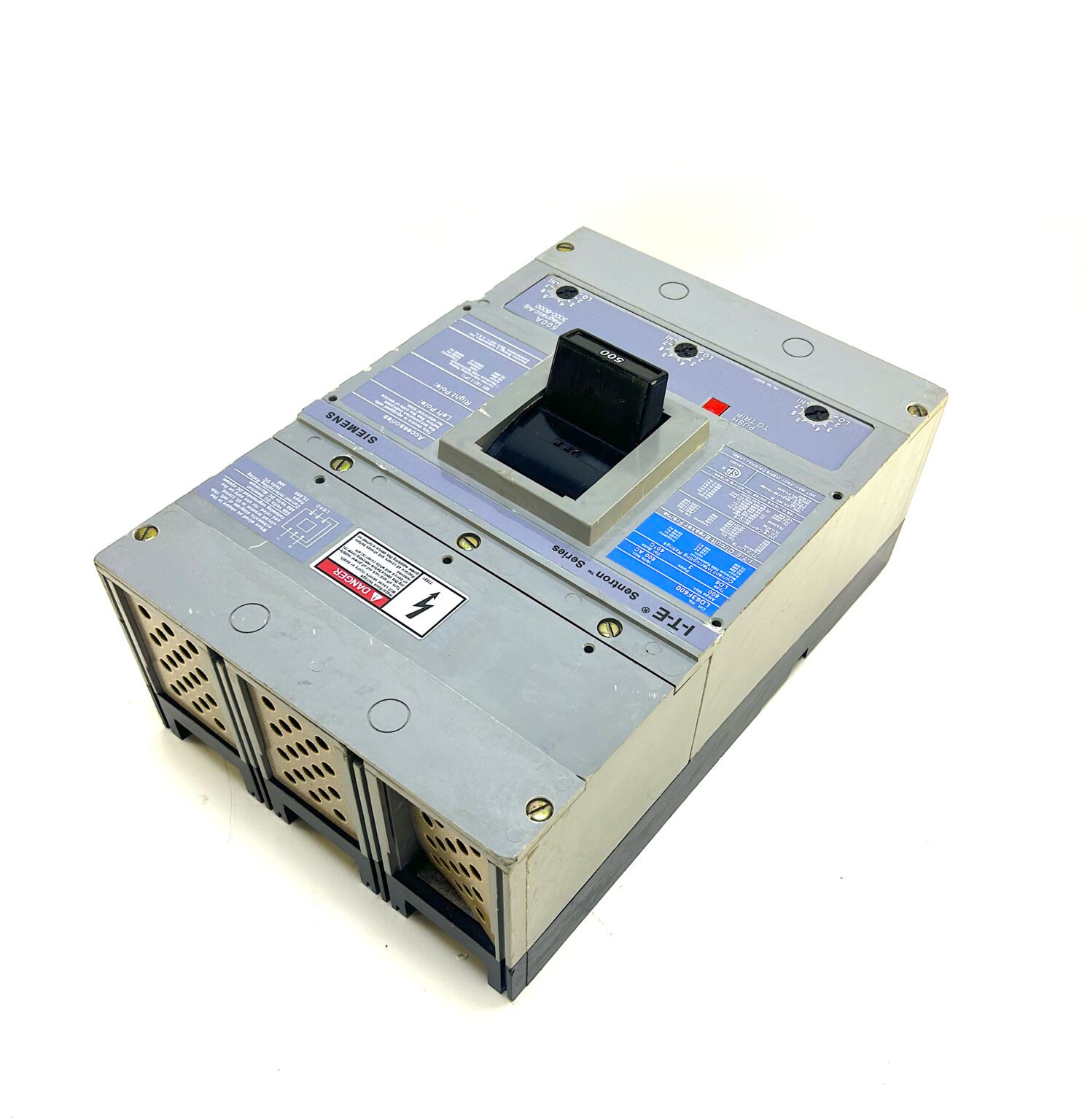 Siemens LD63F600 3Pole 600 Amp 600 Vac Breaker W/500A Trip (Chip ...