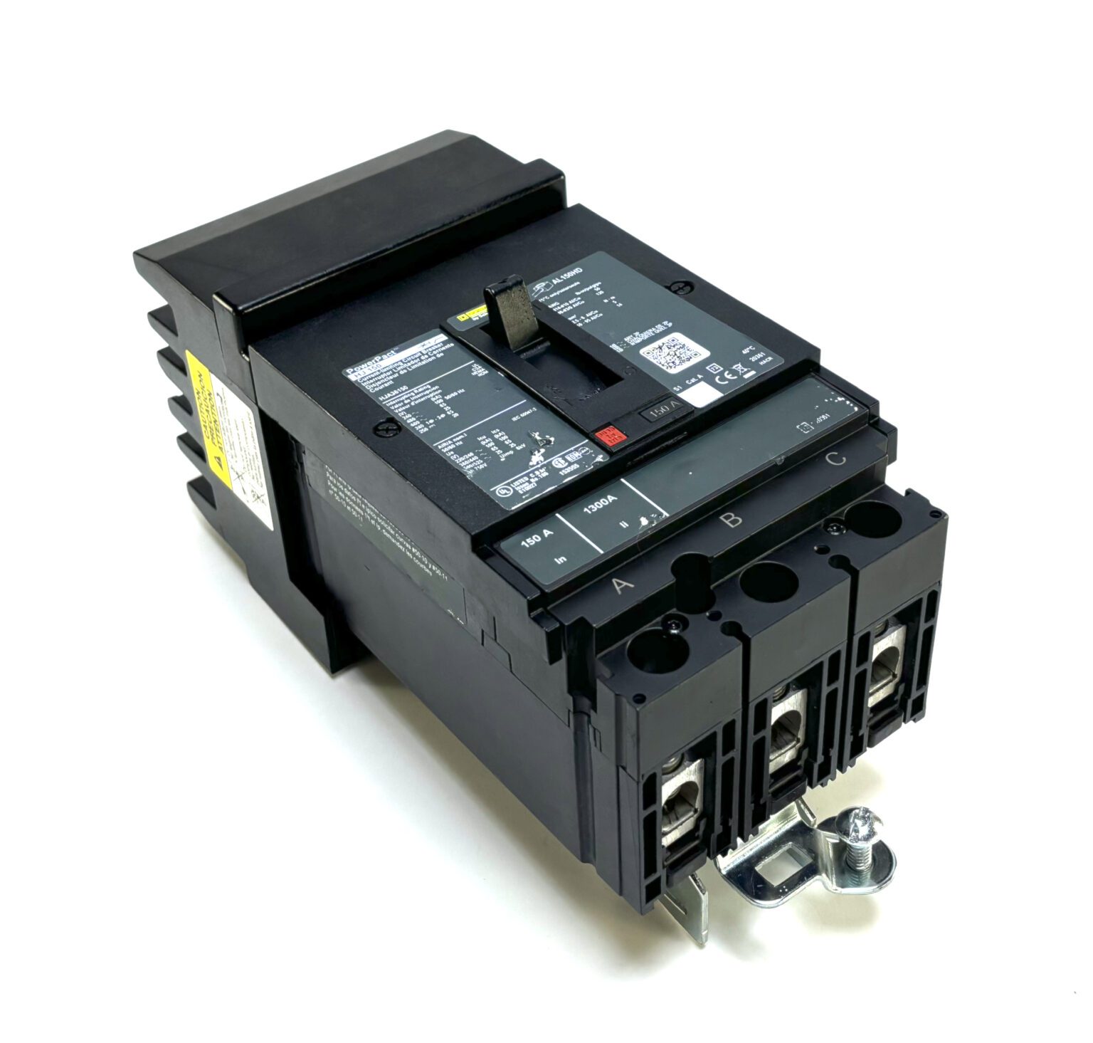 Square D HJA36150 3 Pole 150 Amp 600Vac PowerPact Circuit Breaker