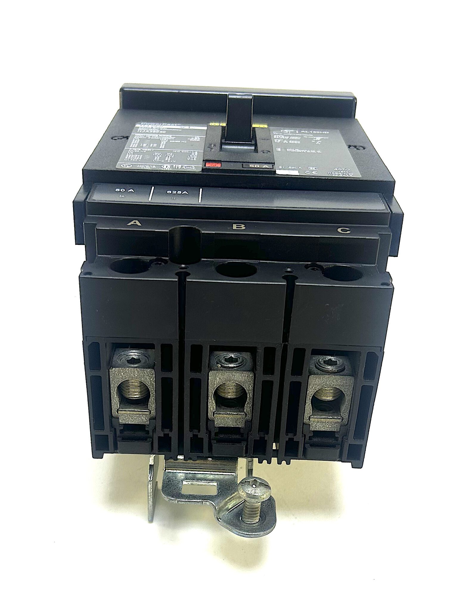 Square D HJA36050 3 Pole 50 Amp 600 Vac I-Line PowerPact Breaker