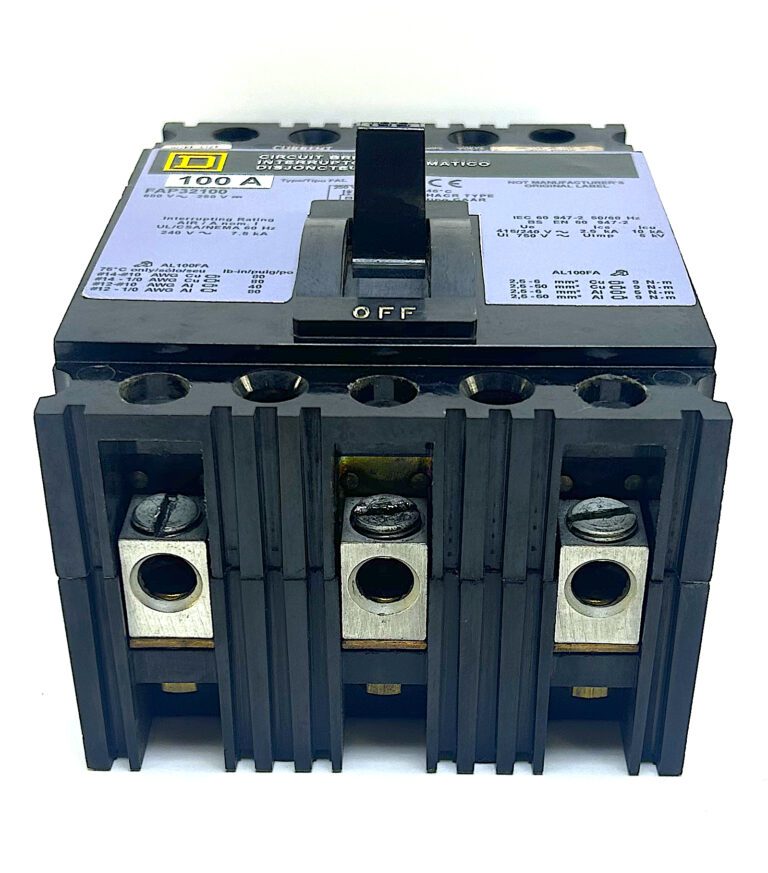 Square D FAP32100 3 Pole 100 Amp 600Vac Circuit Breaker | Electrical ...
