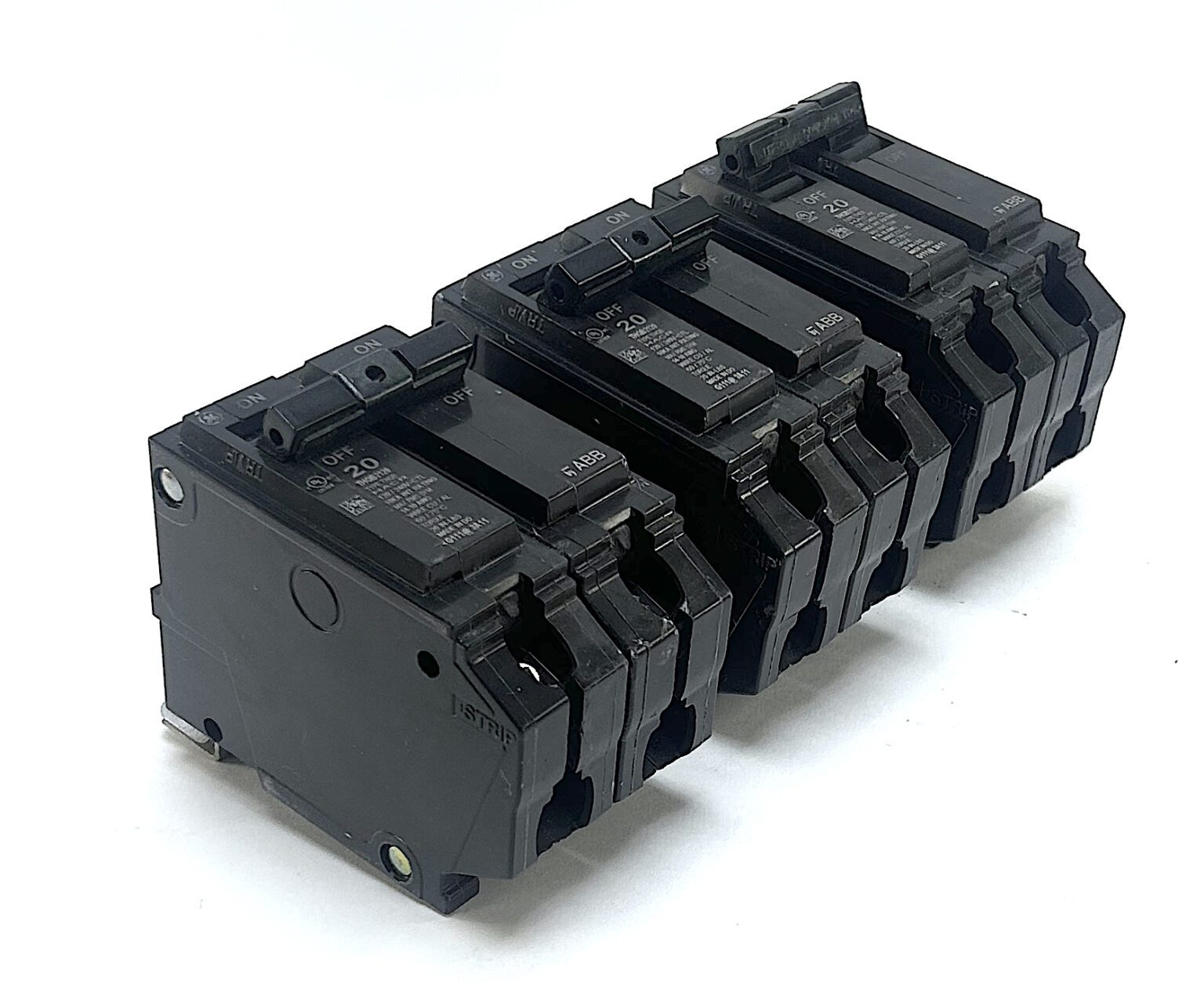 General Electric THQB2120 2 Pole 20A 120/240V Breaker (Lot of 17)