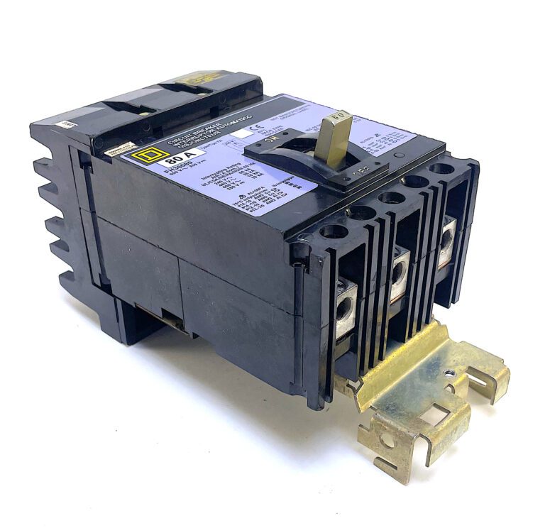 Square D FH36080 3 Pole 80 Amp 600 Vac Circuit Breaker | Electrical ...