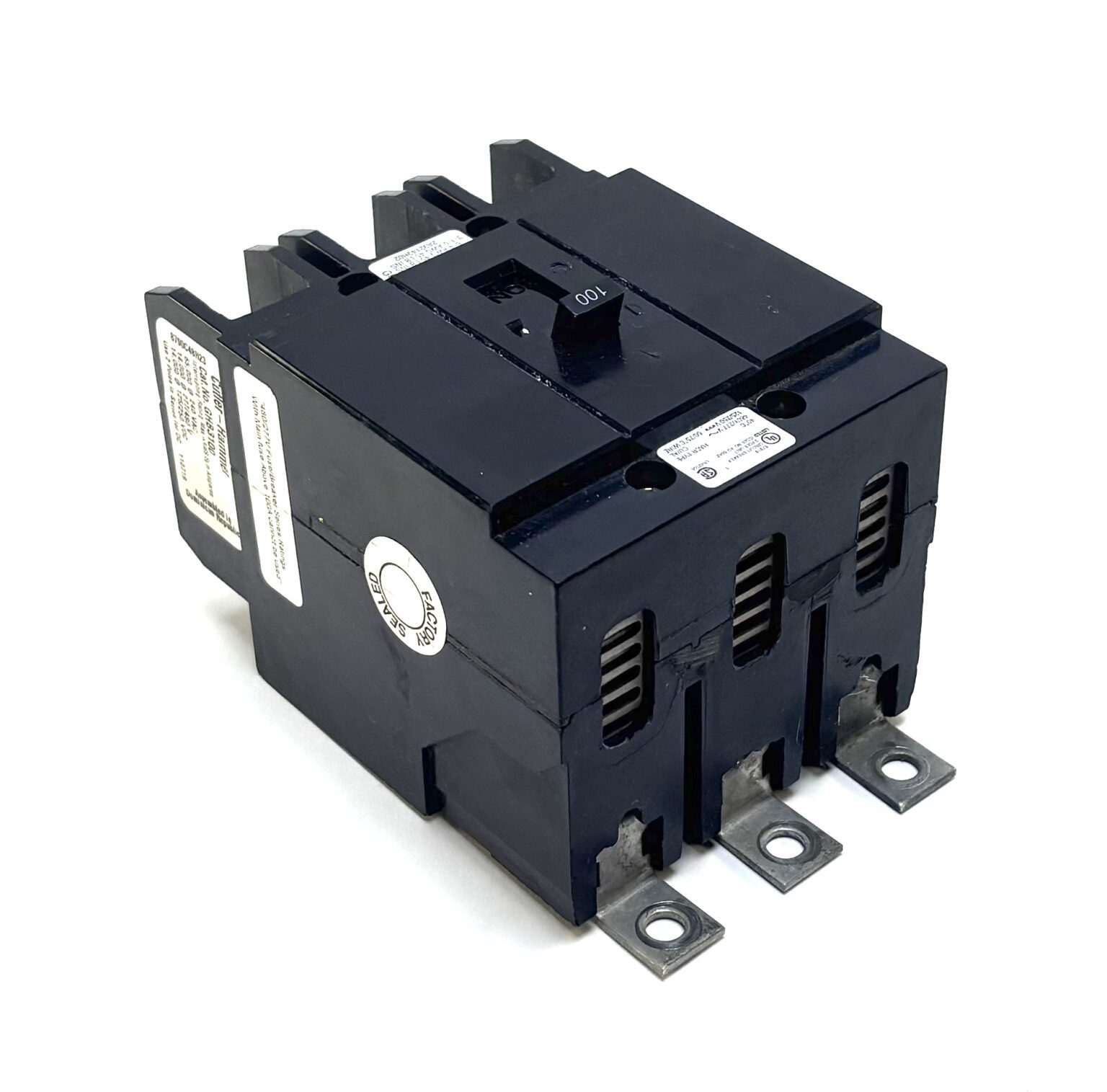 Cutler Hammer GHB3100 3 Pole 100 Amp 480Vac Breaker (Test Report)