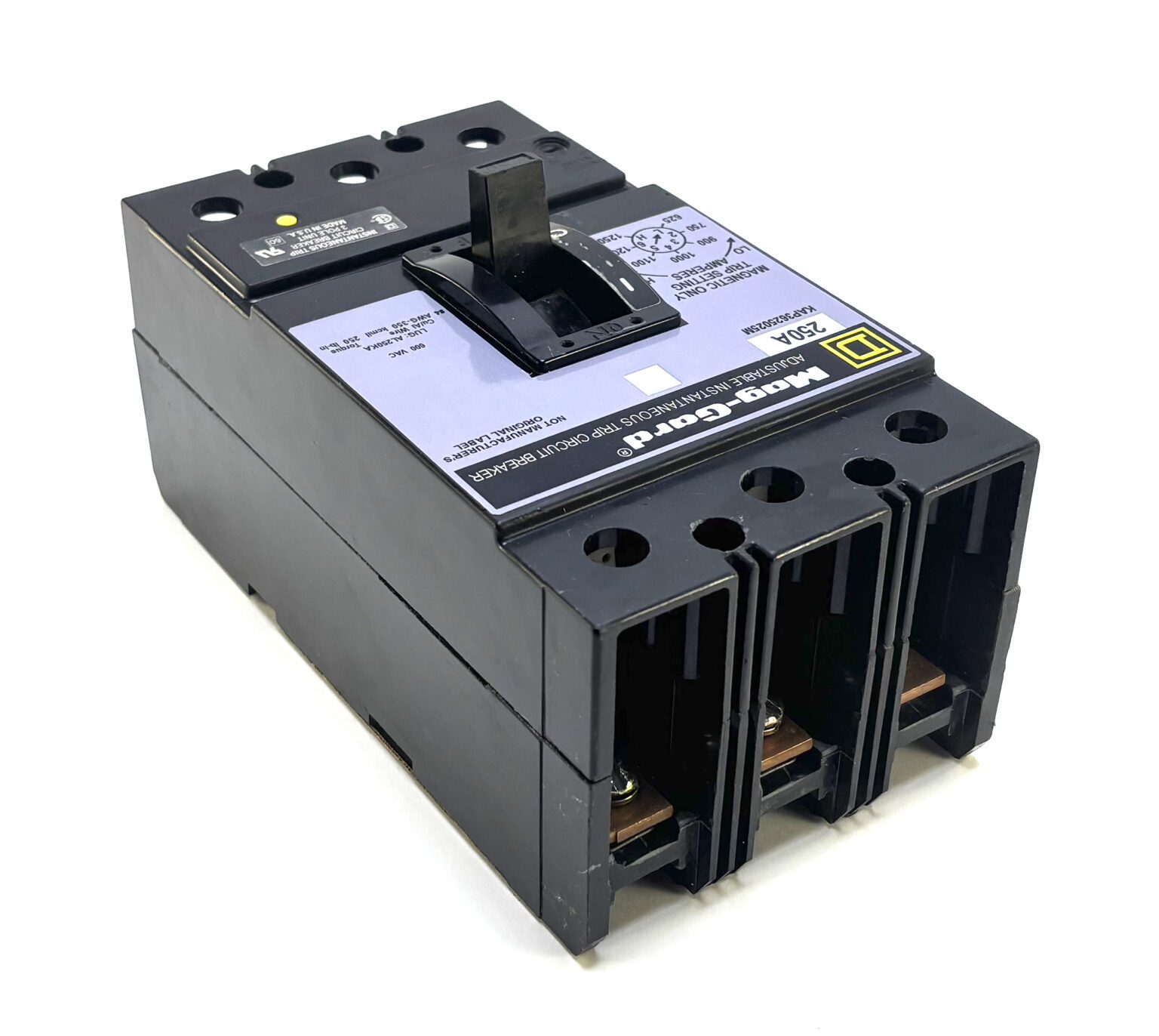 Square D KAP3625025M 3 Pole 250 Amp 600 Vac Circuit Breaker