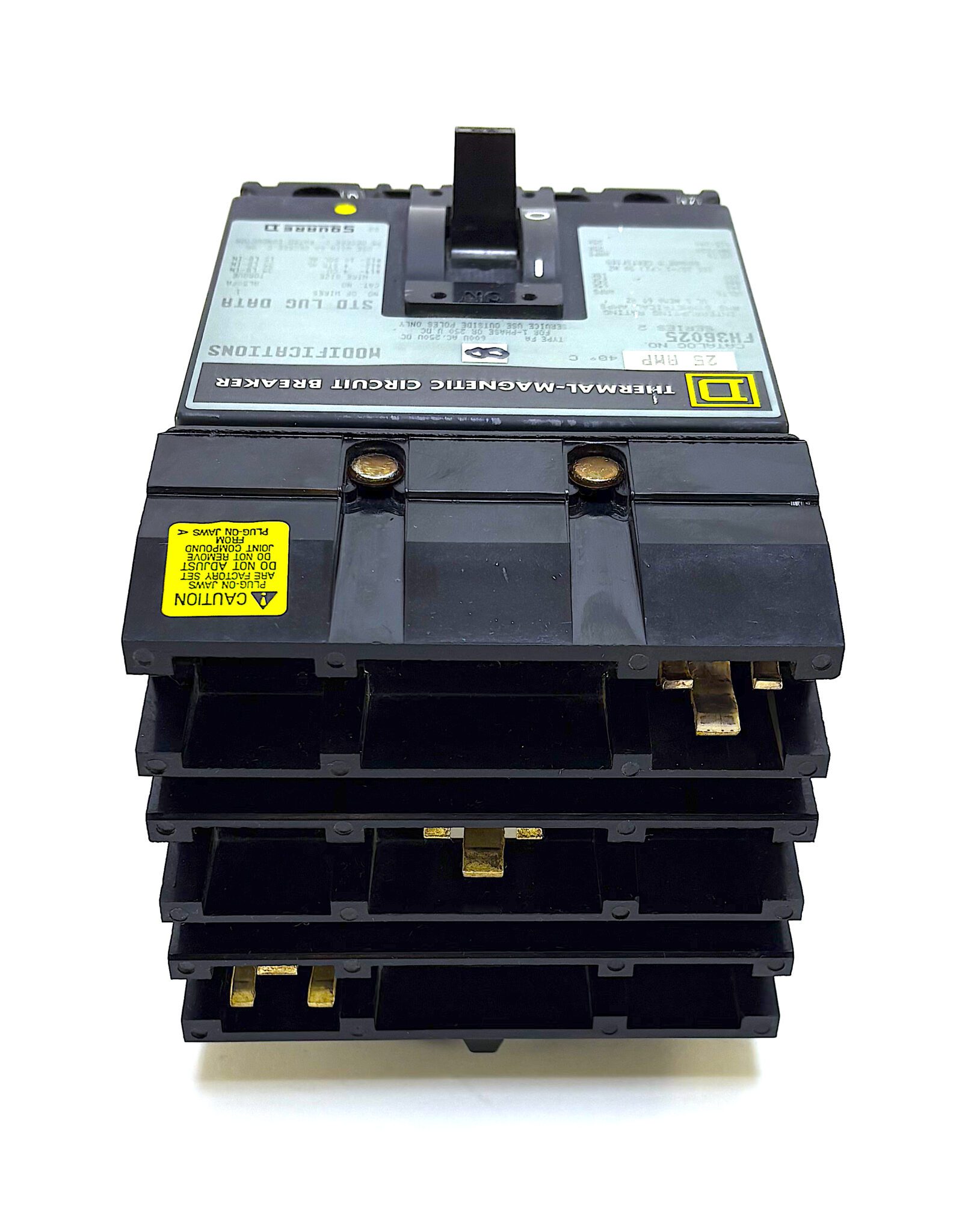 Square D FH36025 3 Pole 25 Amp 600V I-Line Breaker w/TEST REPORT
