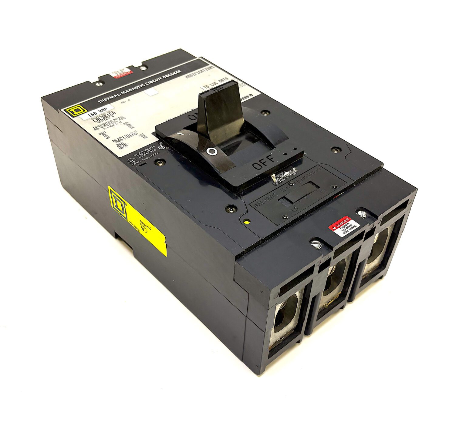 Square D LAL36150 3 Poles 150 Amp 600 Vac Circuit Breaker | Electrical ...