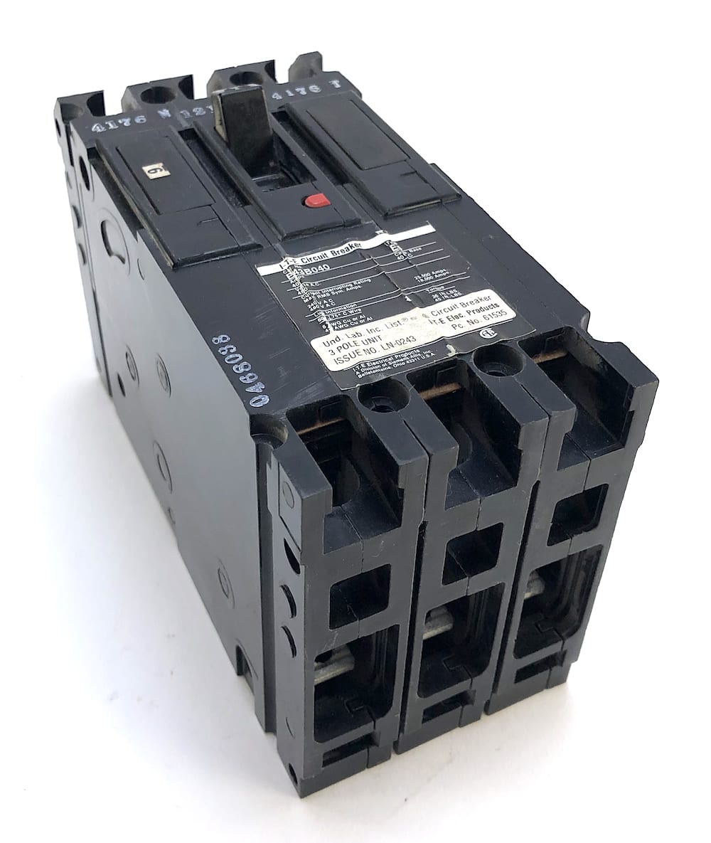ITE Siemens E43B040 3 Pole 40 Amp 480 Vac Circuit Breaker (V4 ...