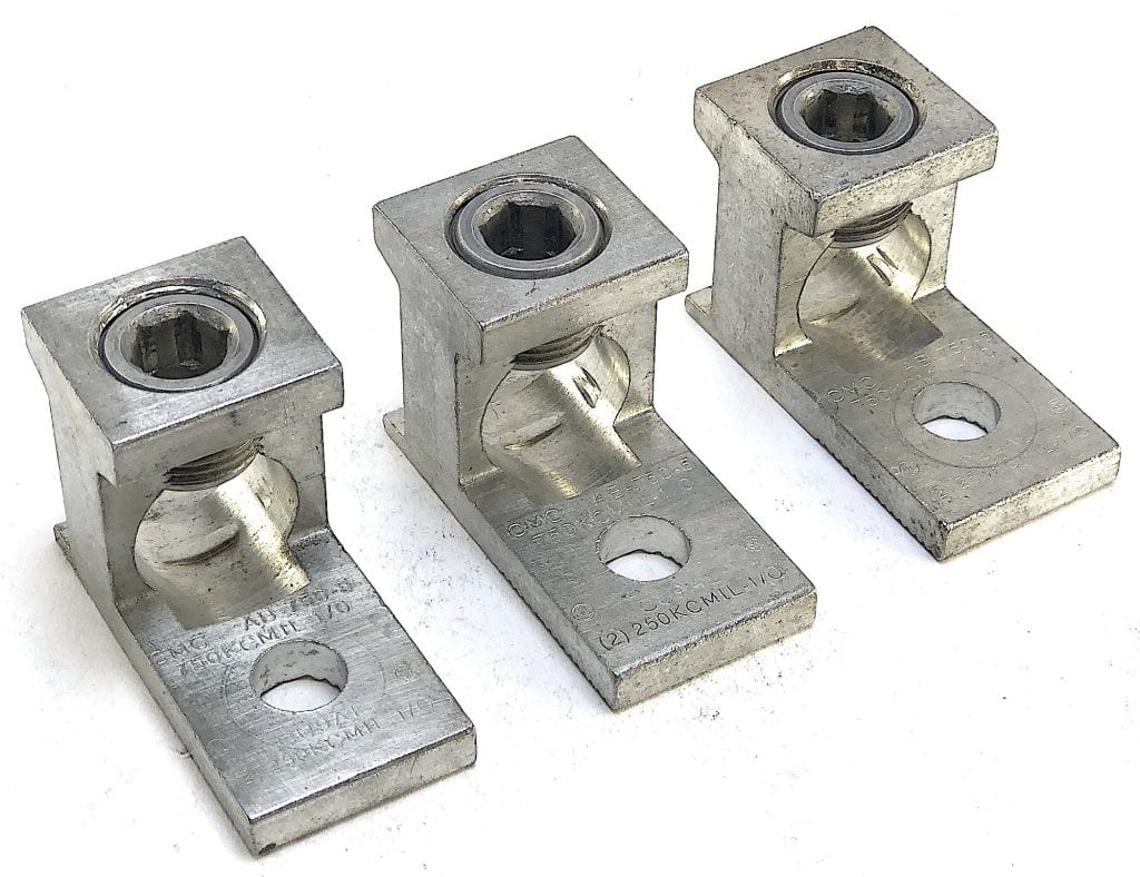 CMC AB-750-5 750 kcmil-1/0 (2) 250 kcmil-1/0 CU9AL Lugs (Set of 3) (K2 ...