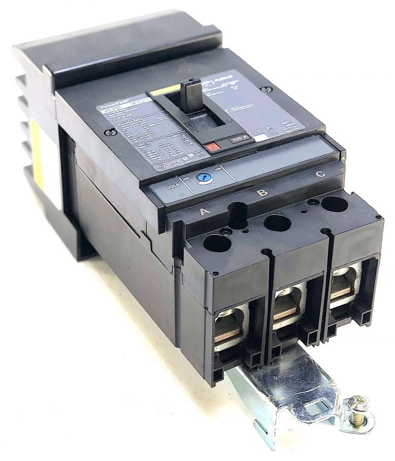 Square D JGA36200 3 Pole 200 Amp 600 Vac Circuit Breaker