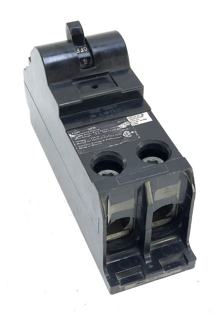 Siemens 2 Pole 200 Amp 240 Vac Circuit Breaker (V2) | Electrical Power ...