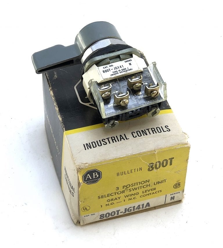 Allen Bradley 3 Position Selector Switch Unit 1 NO-1 NC (NIB) (Y2 ...