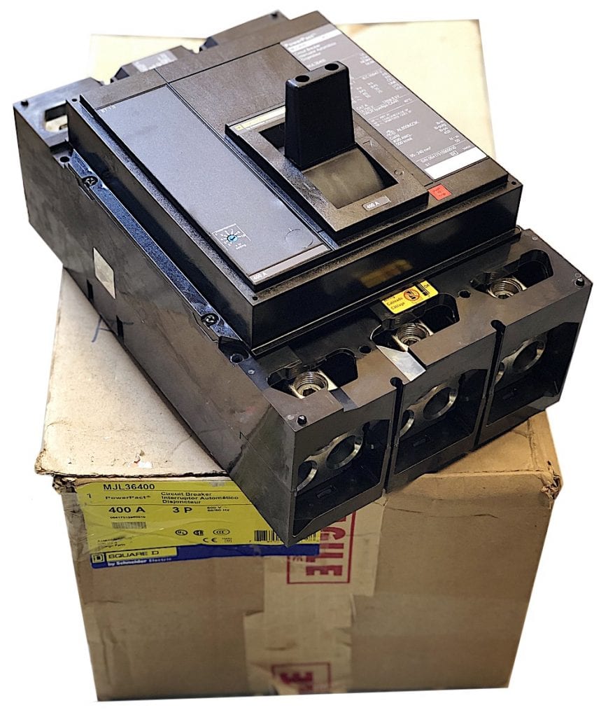 Square D MJL36400 3 Pole 400 Amp 600 Vac PowerPact Breaker (NIB)