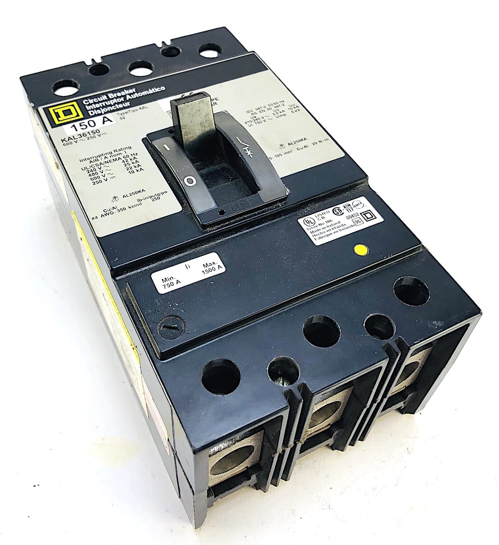 Square D KAL36150 3 Pole 150 Amp 600 Vac Circuit Breaker (C4 ...
