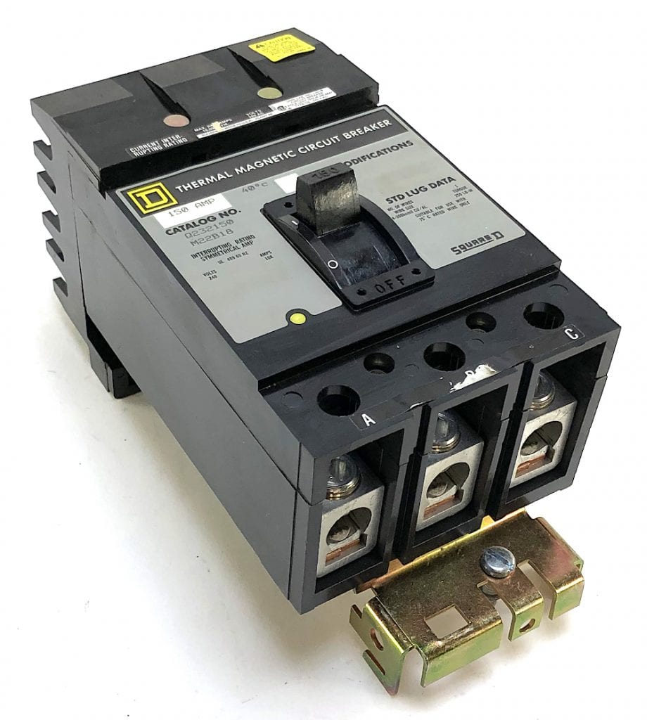 Square D Q232150 3 Pole 150 Amp 240 Vac Circuit Breaker (F3 ...