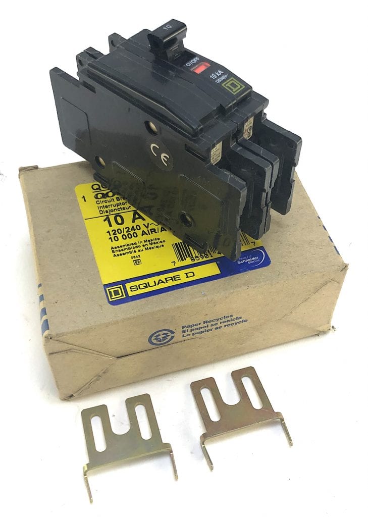 Square D QOU210 2 Pole 10 Amp 240 Vac Circuit Breaker (NIB ...