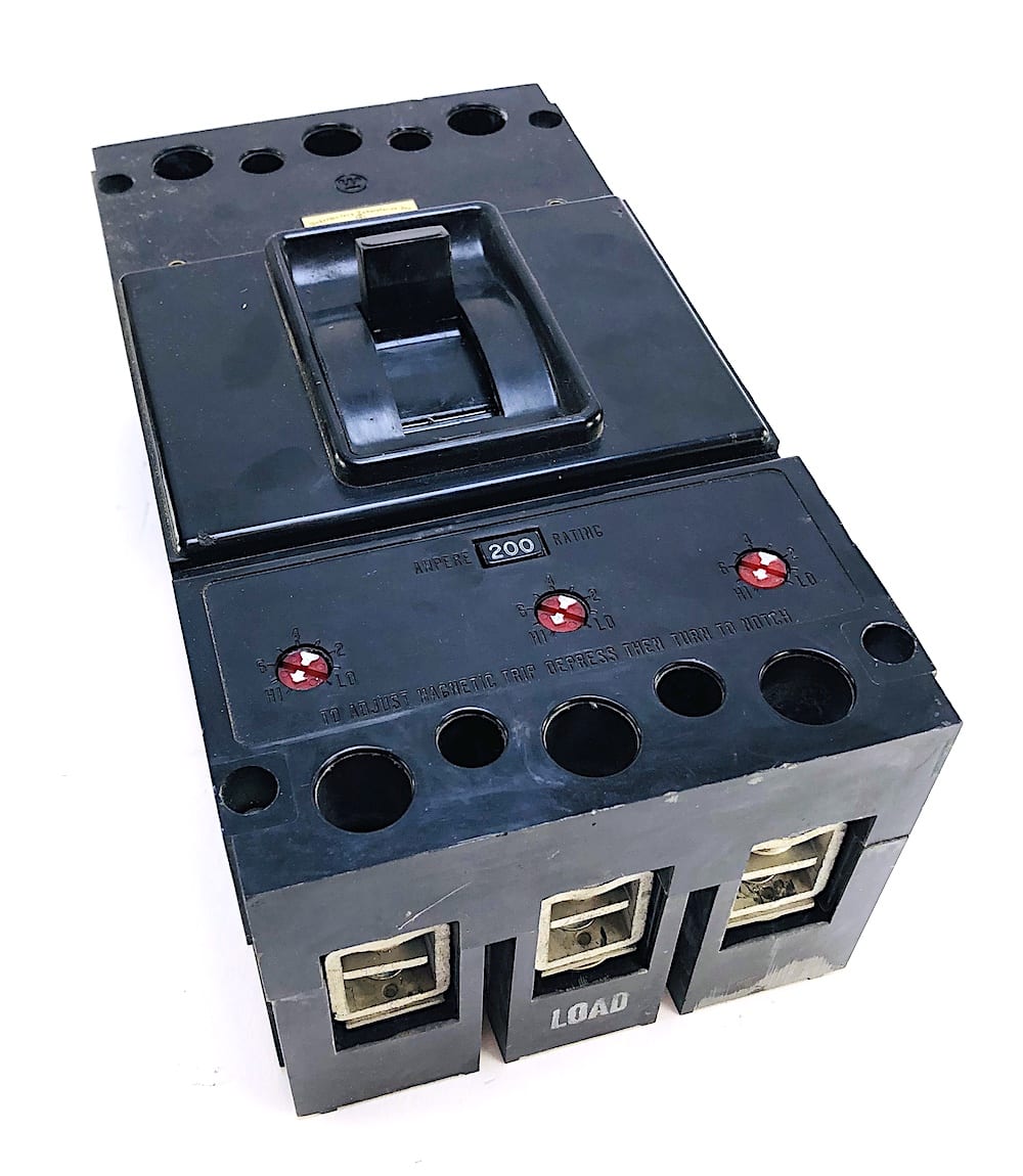 Westinghouse KA3225F 3 Pole 225 Amp 600 Vac Circuit Breaker w/200A Trip ...