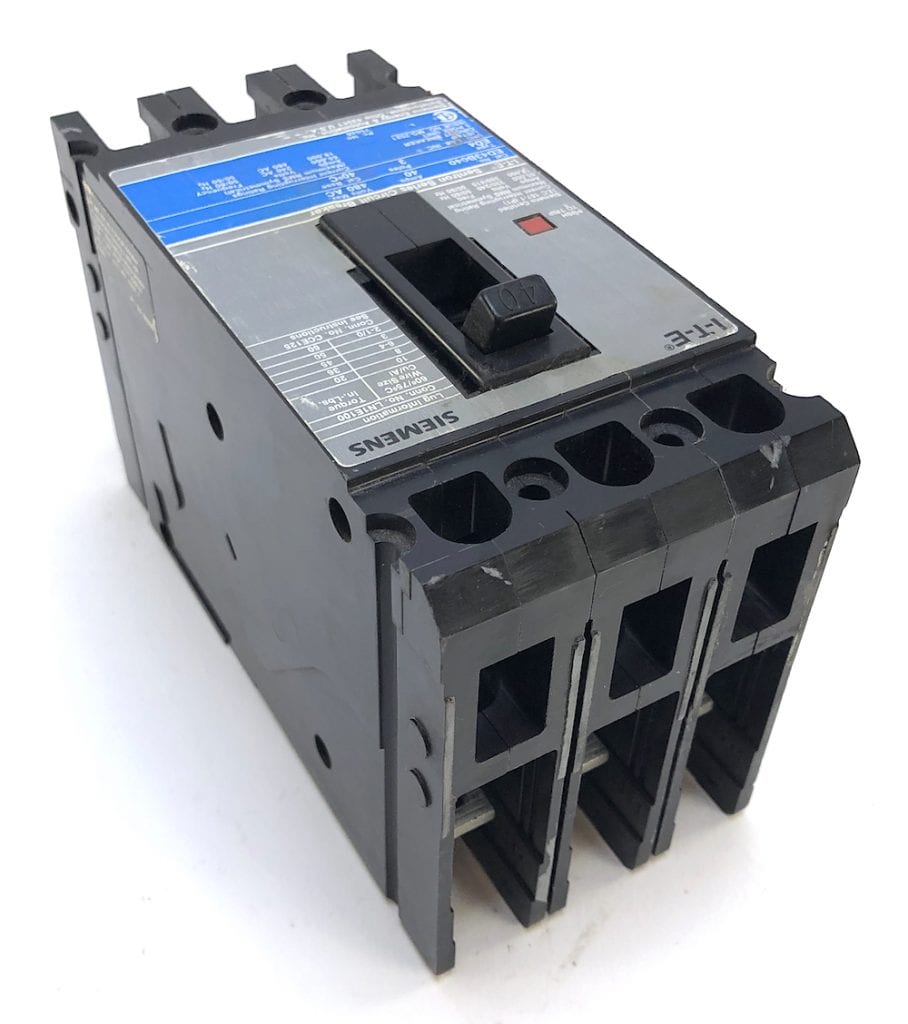 ITE Siemens ED43B040 3 Pole 40 Amp 480 Vac Circuit Breaker (V4 ...