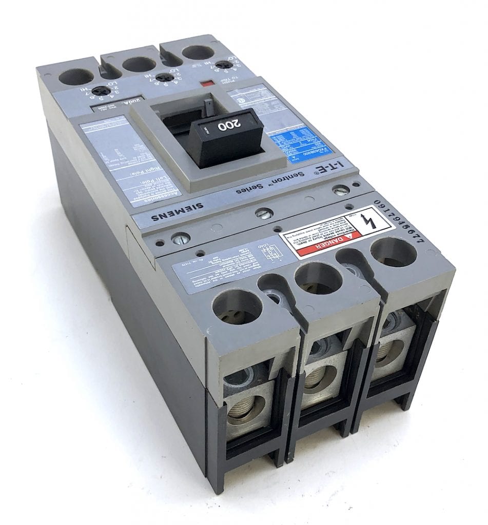 ITE Siemens FXD63B200 3 Pole 200 Amp 600 Vac Circuit Breaker w/200 Amp ...