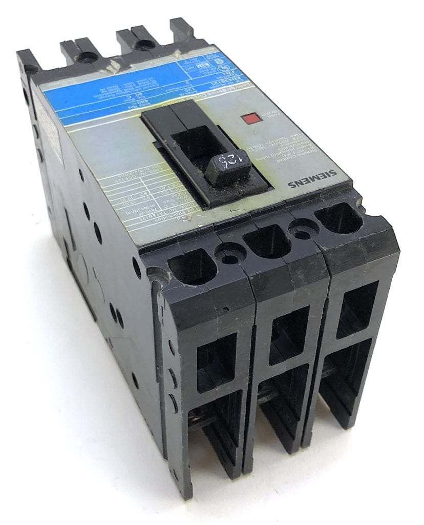 Siemens ED43B125 3 Pole 125 Amp 480 Vac Circuit Breaker (V4 ...