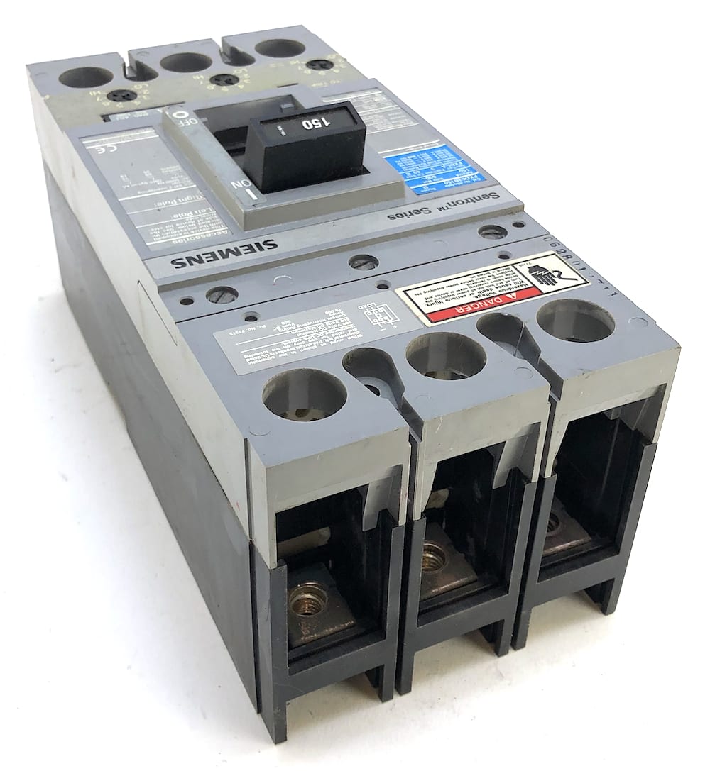 Siemens FXD63B150 3 Pole 150 Amp 600 Vac Circuit Breaker w/150 Amp Trip ...