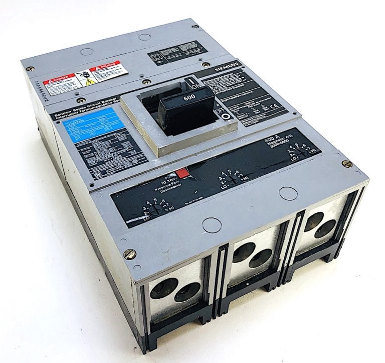 Siemens LXD63B600 3Pole 600Amp 600Vac Circuit Breaker w/600A Trip