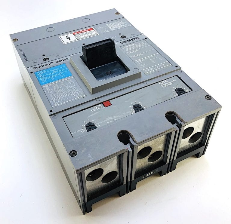 Siemens LD63F600 3 Pole 600 Amp 600 Vac Circuit Breaker w/600A Trip ...