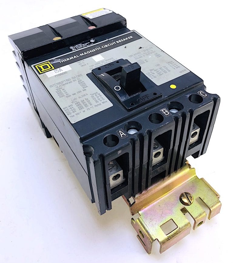 Square D FH36015 3 Pole 15 Amp 600 Vac Circuit Breaker (E2) | Electrical Power and Control ...