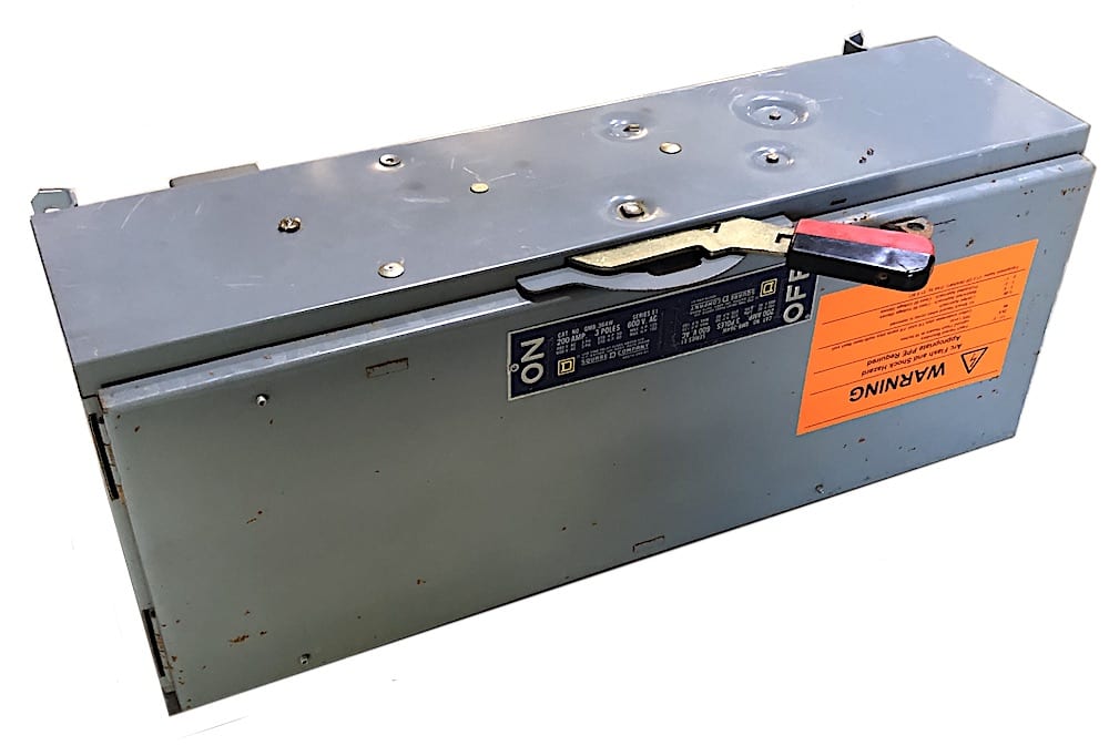 Square D QMB-364W 3 Pole 200 Amp 600Vac Fusible PanelBoard Switch ...