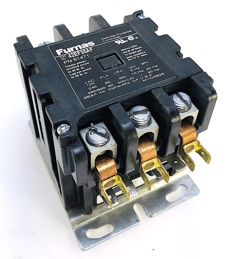 Furnas 42EF35AF 3 Pole 600 Vac 60 FLA 30 Hp Definite Purpose Contactor ...