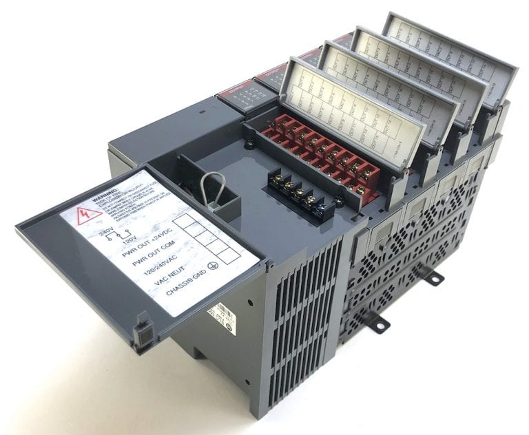 Allen Bradley 1746-P2 SLC 500 Power Supply w/4-Slot Rack + 4 Output ...