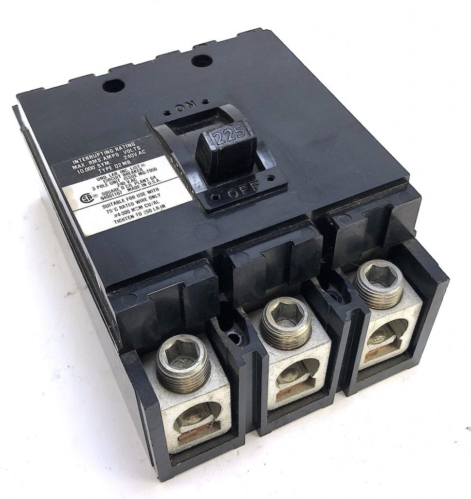 Square D Q2M3225MB 3 Pole 225 Amp 240 Vac Circuit Breaker | Electrical ...