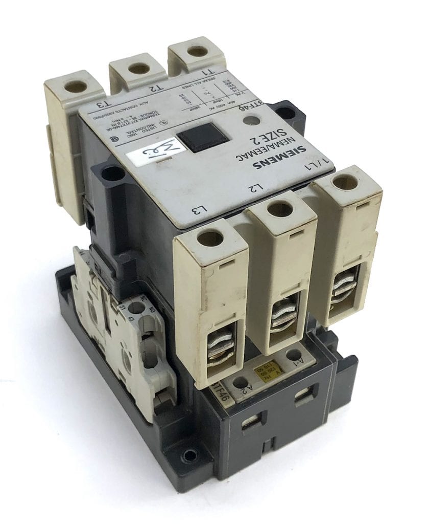 Siemens 3TF46 Size 2 45Amp 600V Contactor w/120V Coil + 2NO + 2NC ...